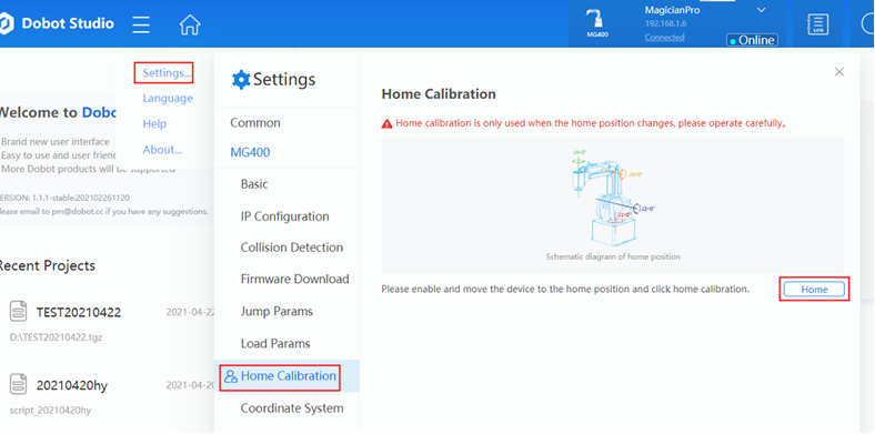[MG400] キャリブレーション方法 – TechShare FAQ