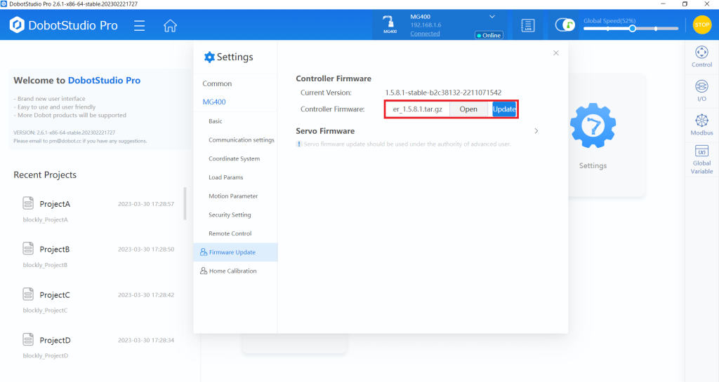 [MG400] アップデート方法 – TechShare FAQ