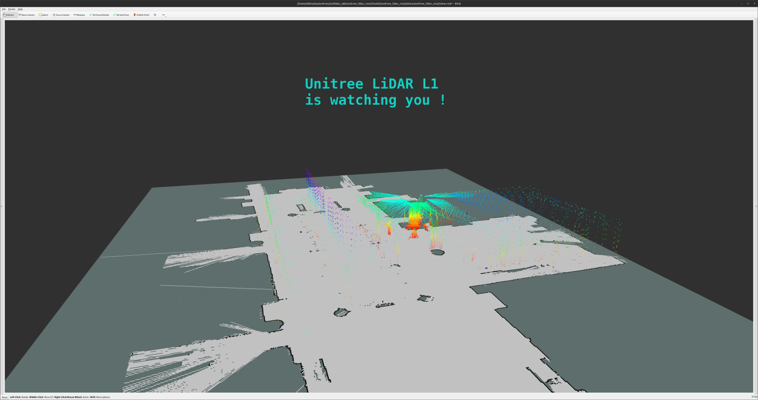 Unitree LiDAR L1でSLAM – TechShare FAQ